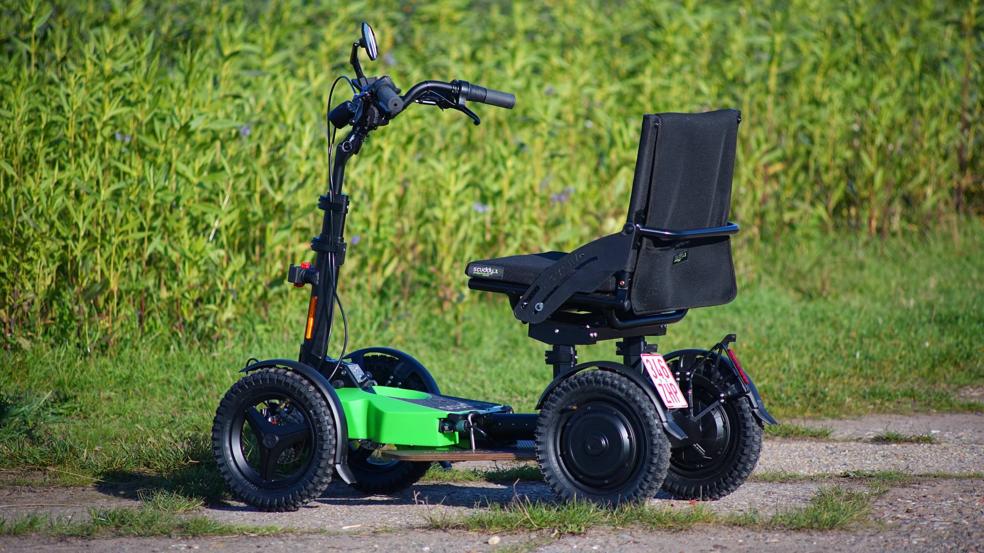 E-Scooter scuddy Premium QUAD bei mobilfreu.de Probe fahren